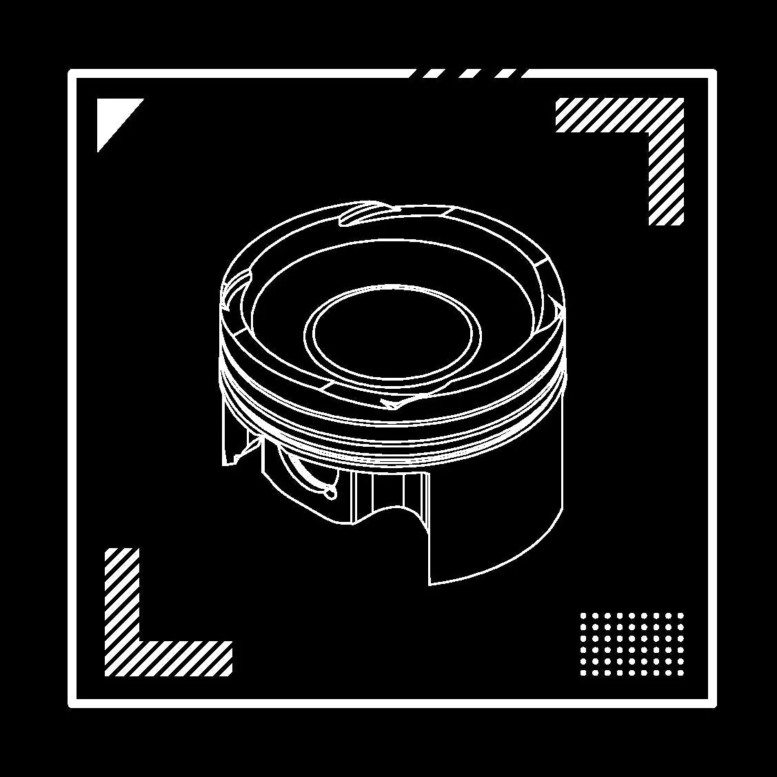 TOYOTA G16E (1.6L) – IRP Forged Piston Set (Stroker Kit) – STEK tuning